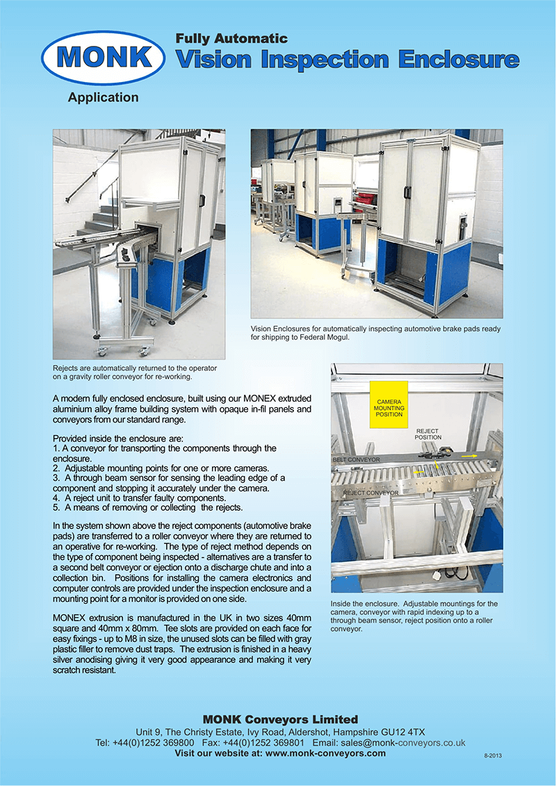 Conveyor Applications | Monk Conveyors