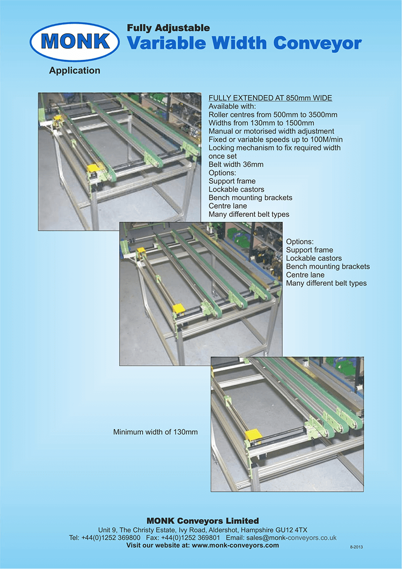 Conveyor Applications | Monk Conveyors