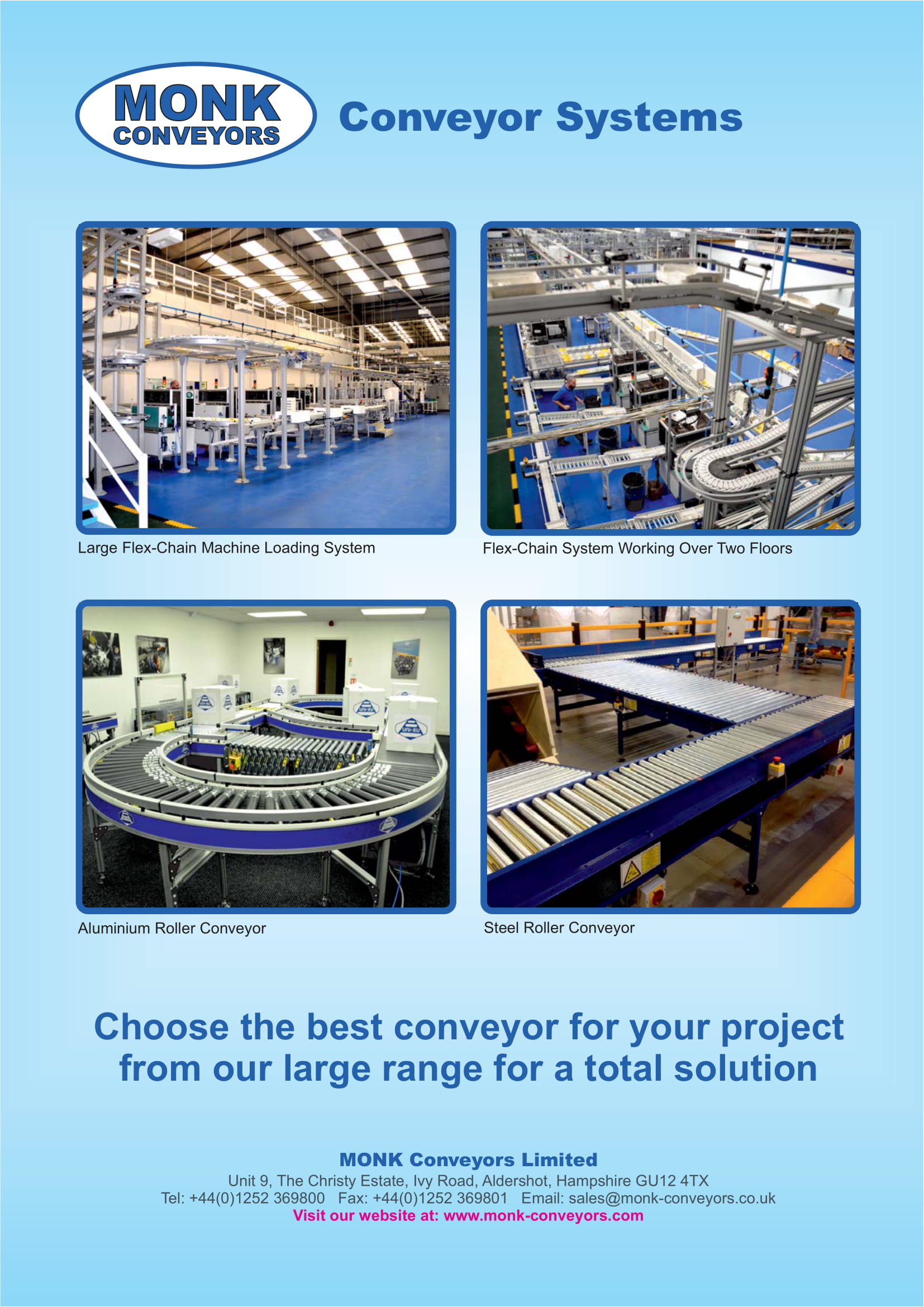 Products | Monk Conveyors Products | Monk Conveyors