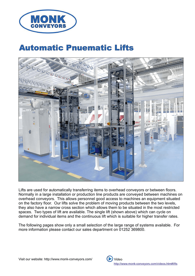 Products | Monk Conveyors