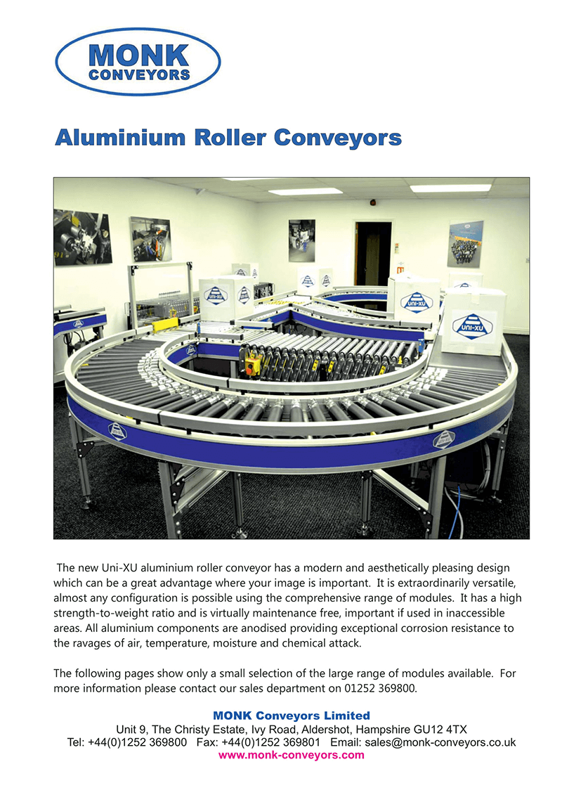Products | Monk Conveyors