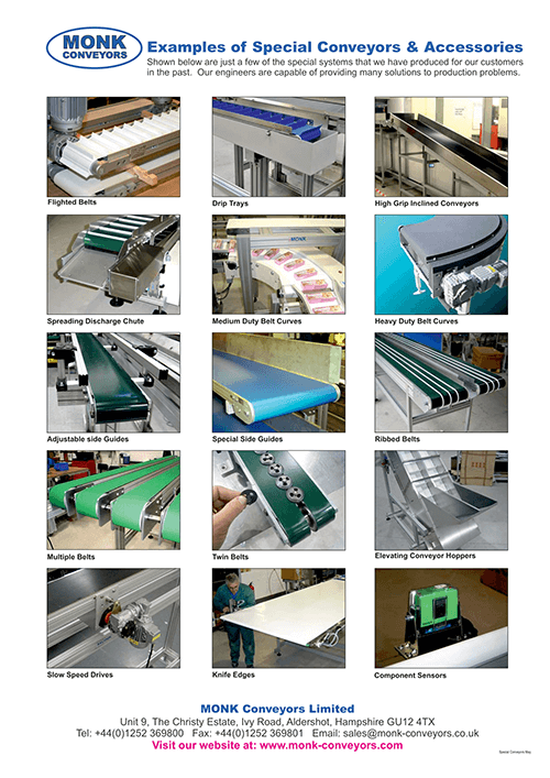 Products | Monk Conveyors